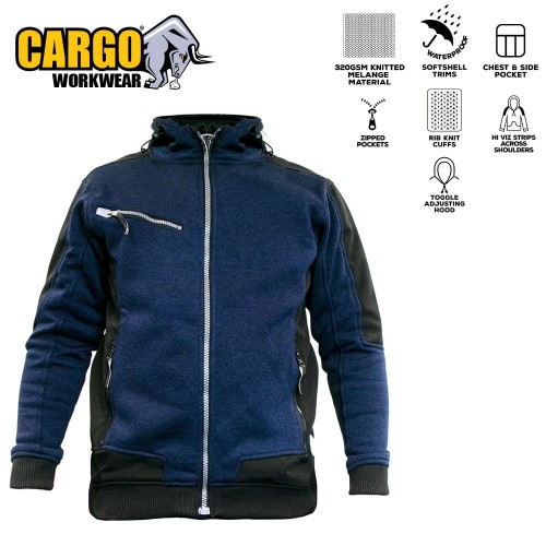 Cargo Action Zip Up Hoodie | Cargo WorkWear